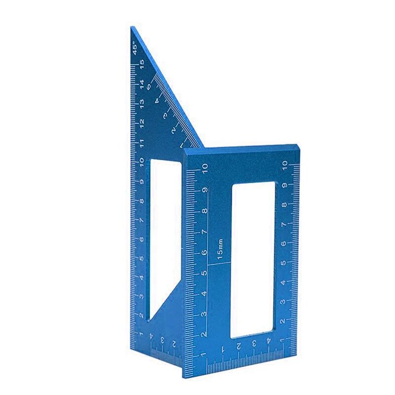 Угломер алюминиевый 45/90 градусов Blue