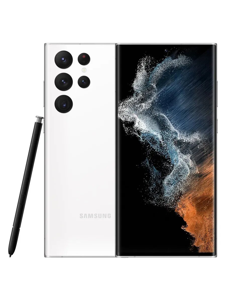 Смартфон Samsung Galaxy S22 Ultra 8/512Gb Phantom White 5G SM-S908N