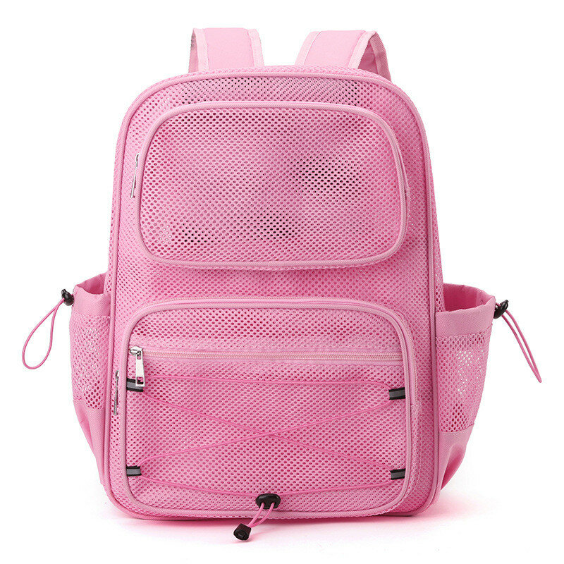 Backpack light mesh for travel and daily commute style j, durable stitching