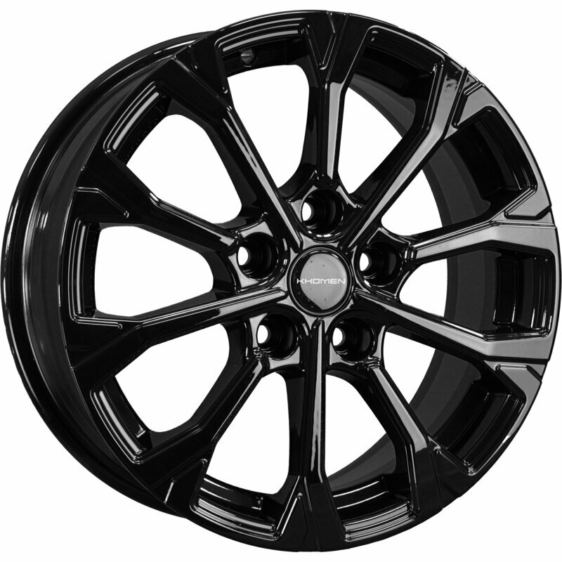 Литой колесный диск Khomen Wheels KHW1605 (Qashqai/Tiida) 6,5x16/5x114,3 ET40 D66,1 Black