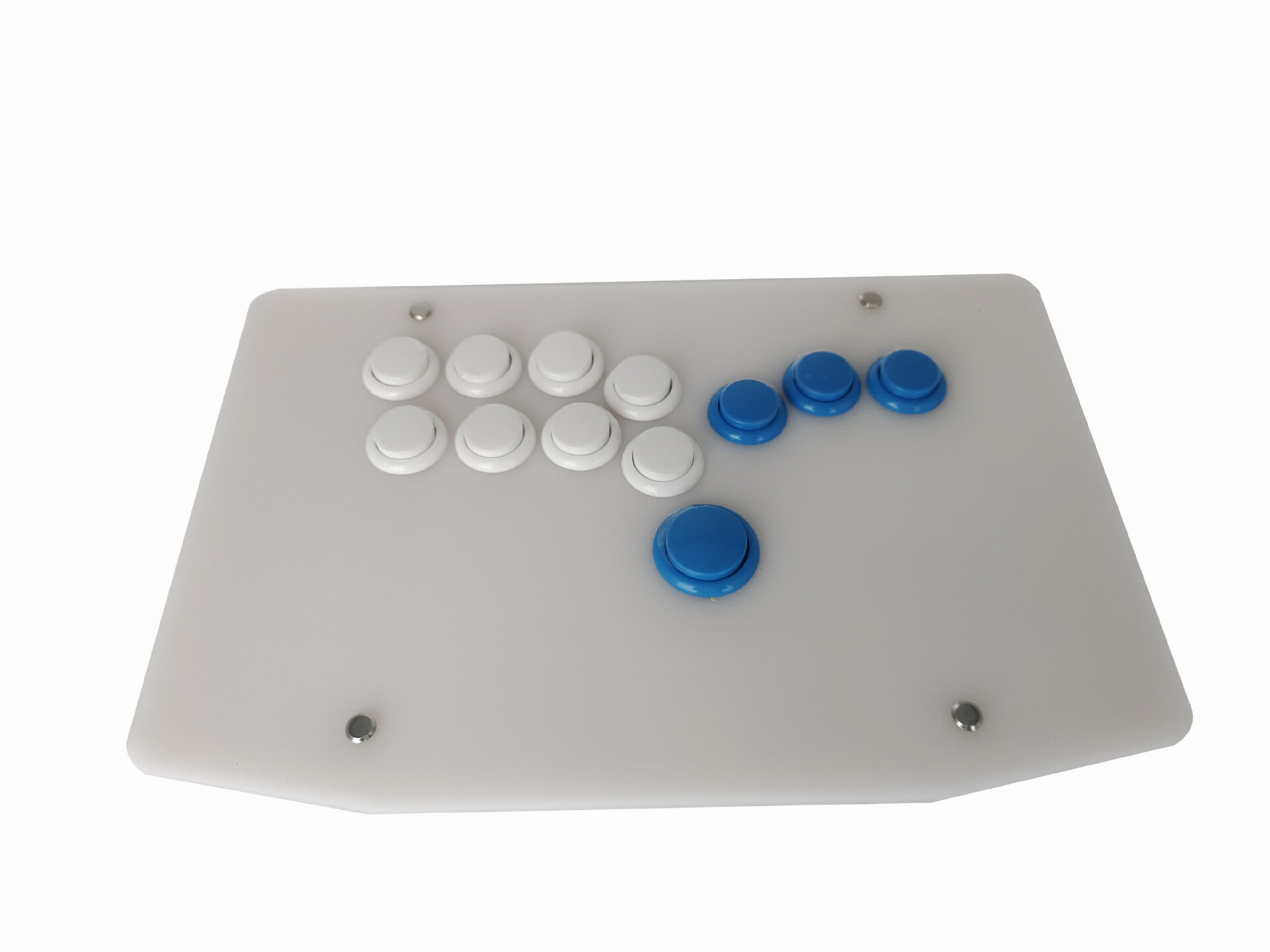 Официальный чехол для джойстика HITBOX SKY05 с белой основой и белыми/синими кнопками