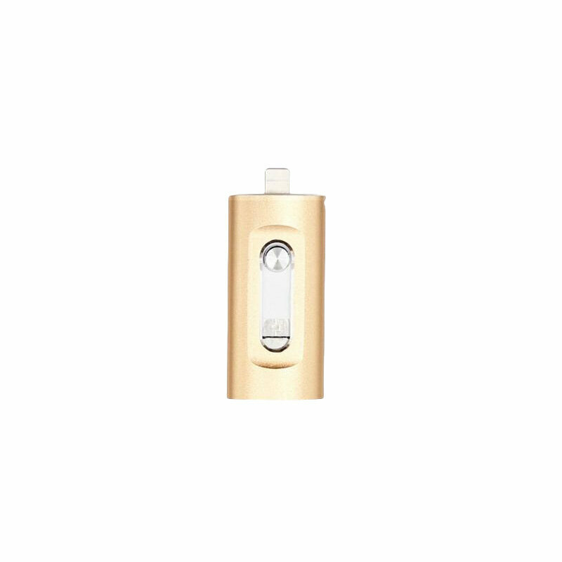Золотой USB флеш-накопитель 256 ГБ совместимый с iPhone Android компьютерами Высокая емкость хранения Оптовая продажа