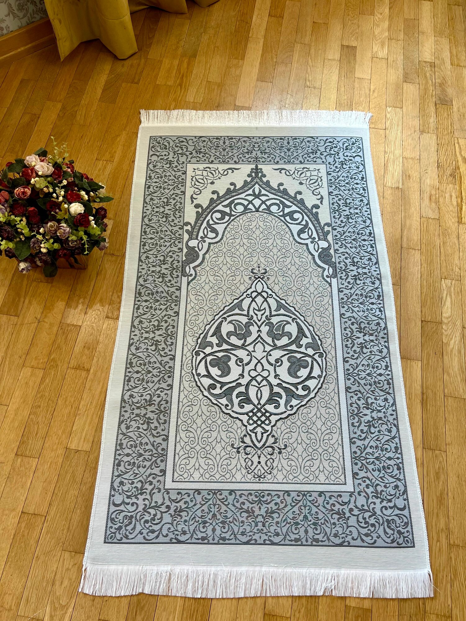 Коврик для намаза, молитвенный коврик, намазник, четки, тасбих, prayer ; подарок на ураза байрам; подарок на Рамадан исламский подарок мусульманский подарок набор для намаза сувенир на ид