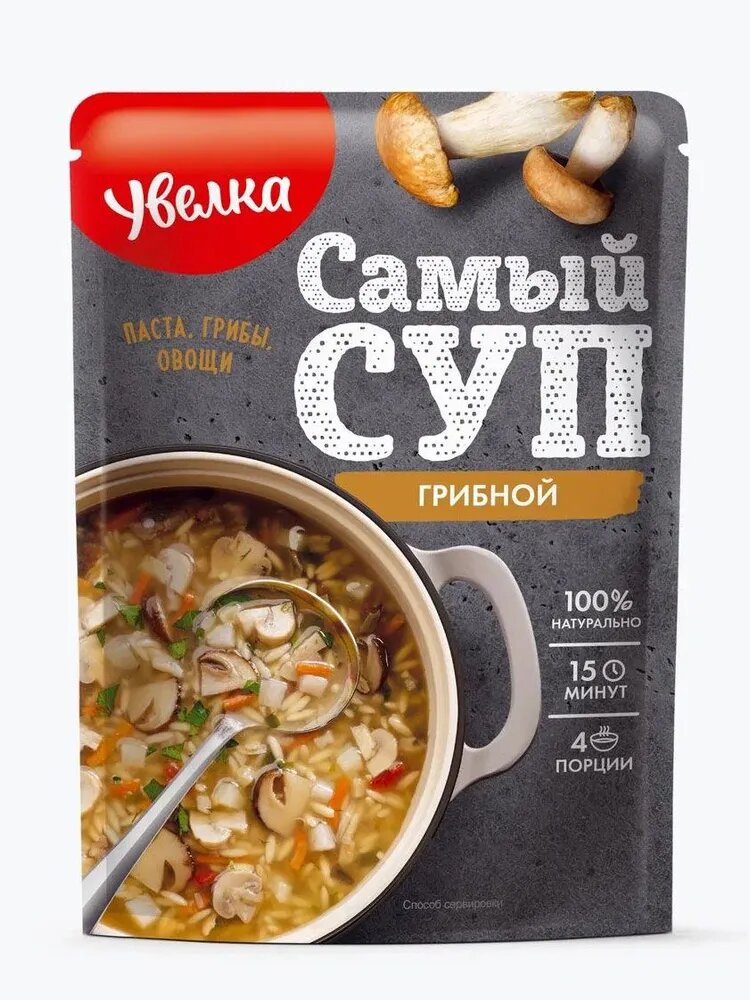 Суп быстрого приготовления Увелка грибной, 120 г