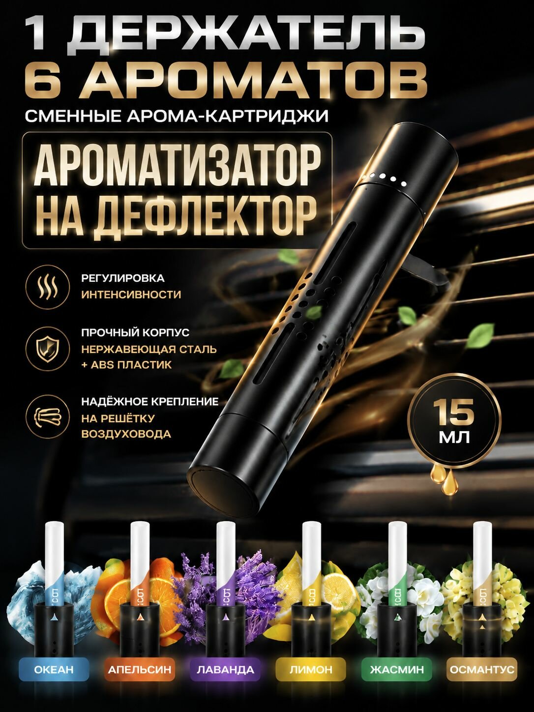 Ароматизатор автомобильный, Одеколон