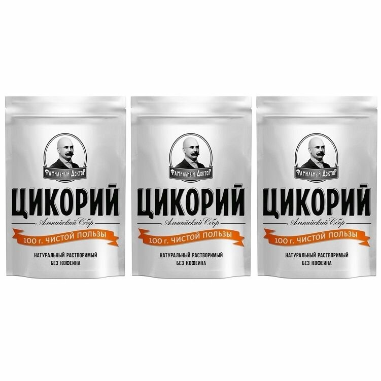 Фамильный Доктор Цикорий Альпийский сбор, 100 г, 3 шт.