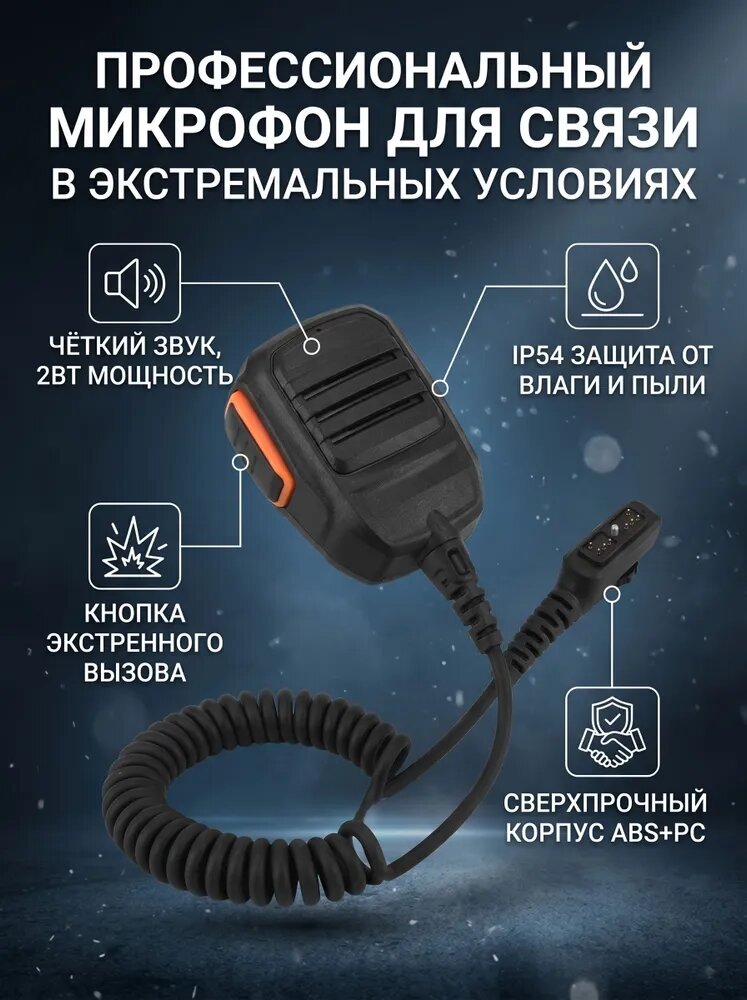 Динамик аварийной сигнализации CB > 5000 раз PPT Clear Sound Динамик рации для Hytera