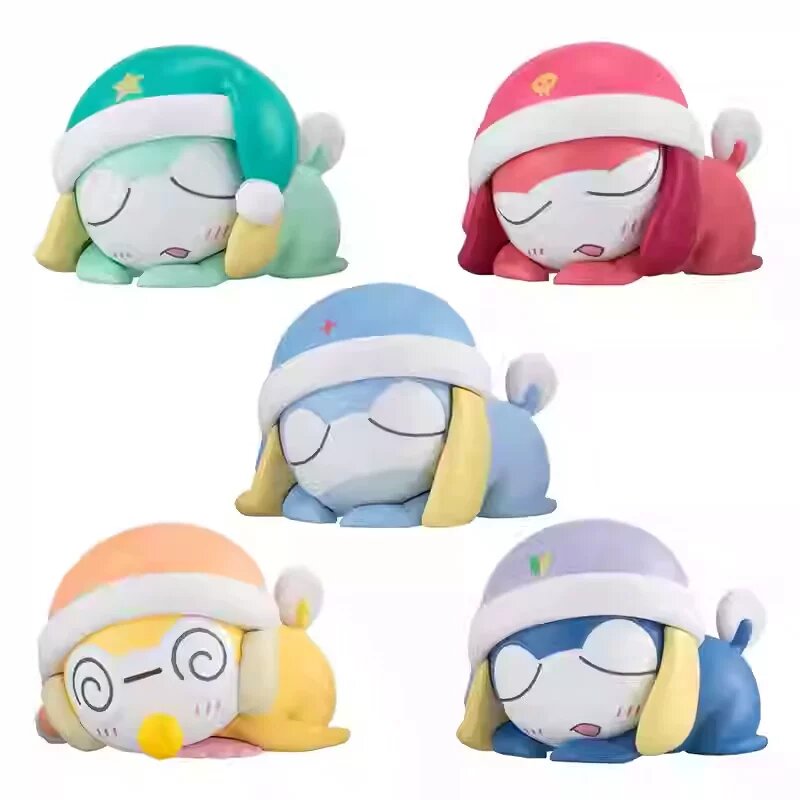 В наличии: Фигурка BANDAI Gashapon «Сержант-лягушка Кероро: Спящий отряд» в милой спящей позе Около 3 см в высоту_Набор