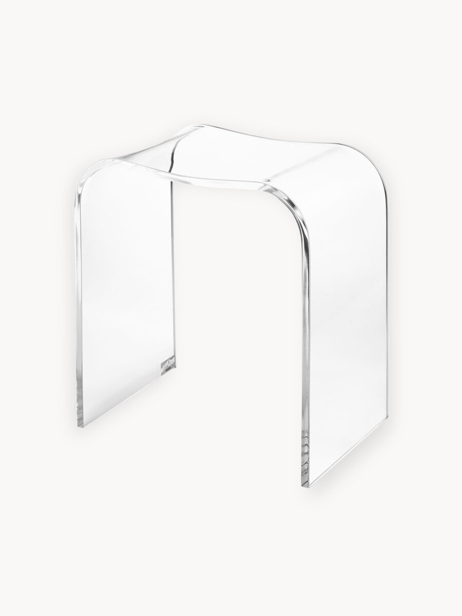 Табурет для душа и ванной Geralis, прозрачный