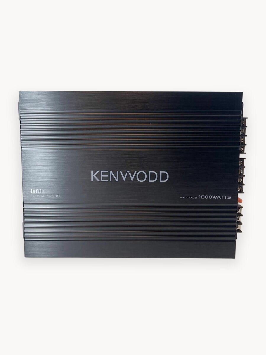 Автомобильный усилитель, 4х канальный, 1800Вт, серый металлик