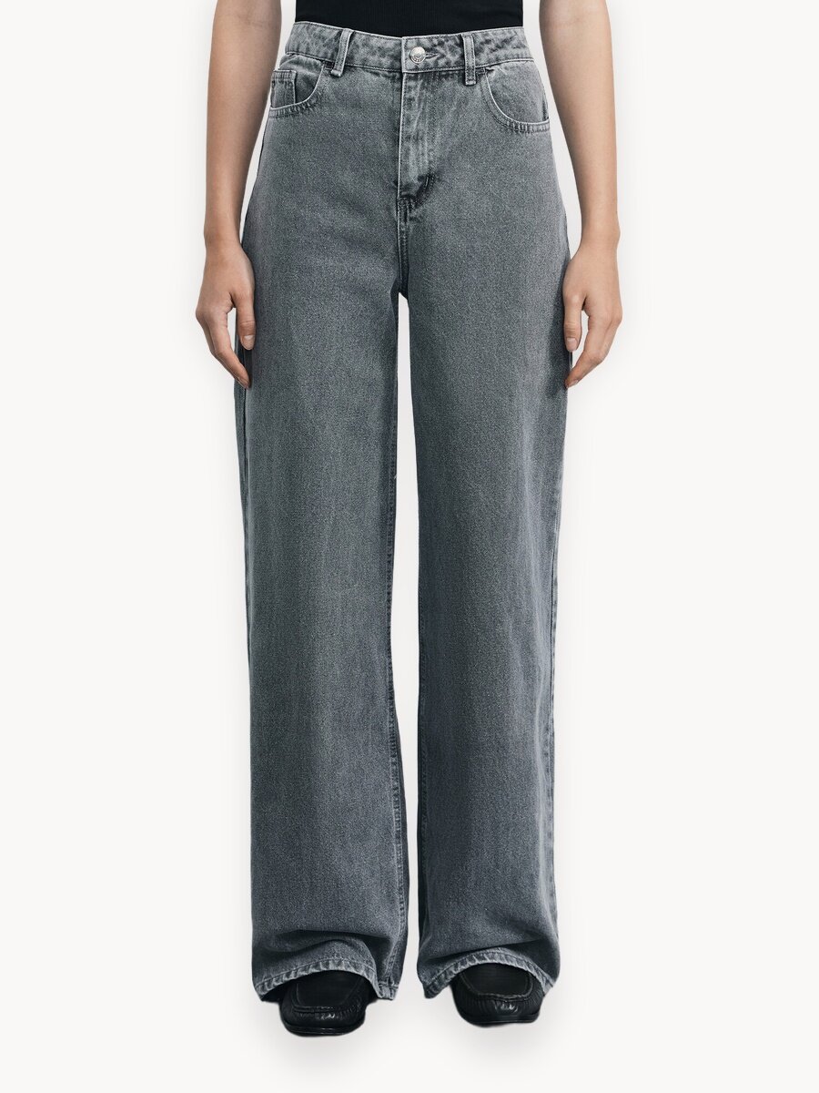 Джинсы широкие wide leg 