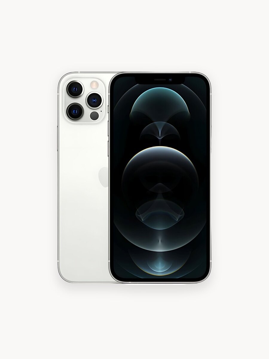 Смартфон Apple Iphone 12 Pro 128ГБ (Silver), (nano SIM, ESIM)，NFC