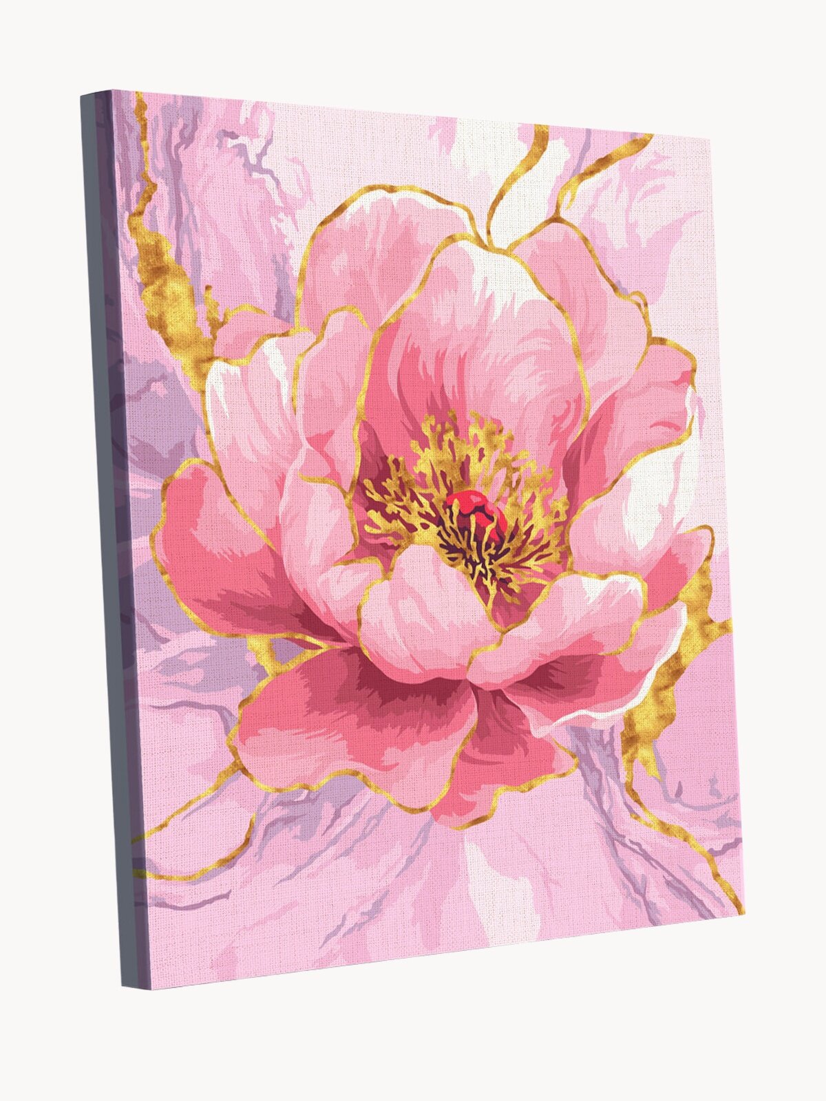 Розовый бутон Картина по номерам на холсте 40х50 см