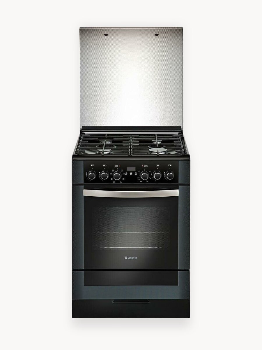 Комбинированная плита (60 см) Gefest ПГЭ 6302-04 0046 черная