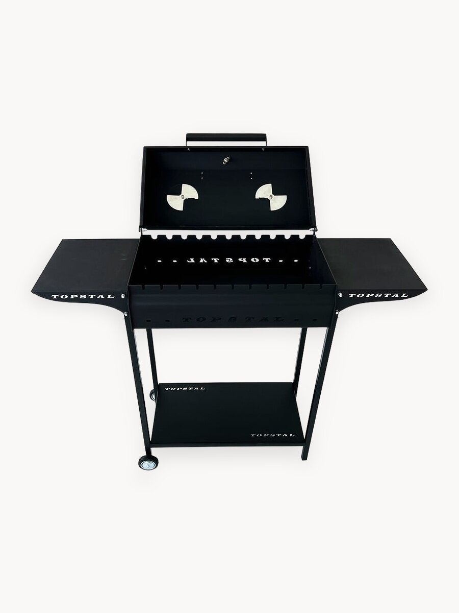 Мангал гриль усиленный 3 мм с крышкой