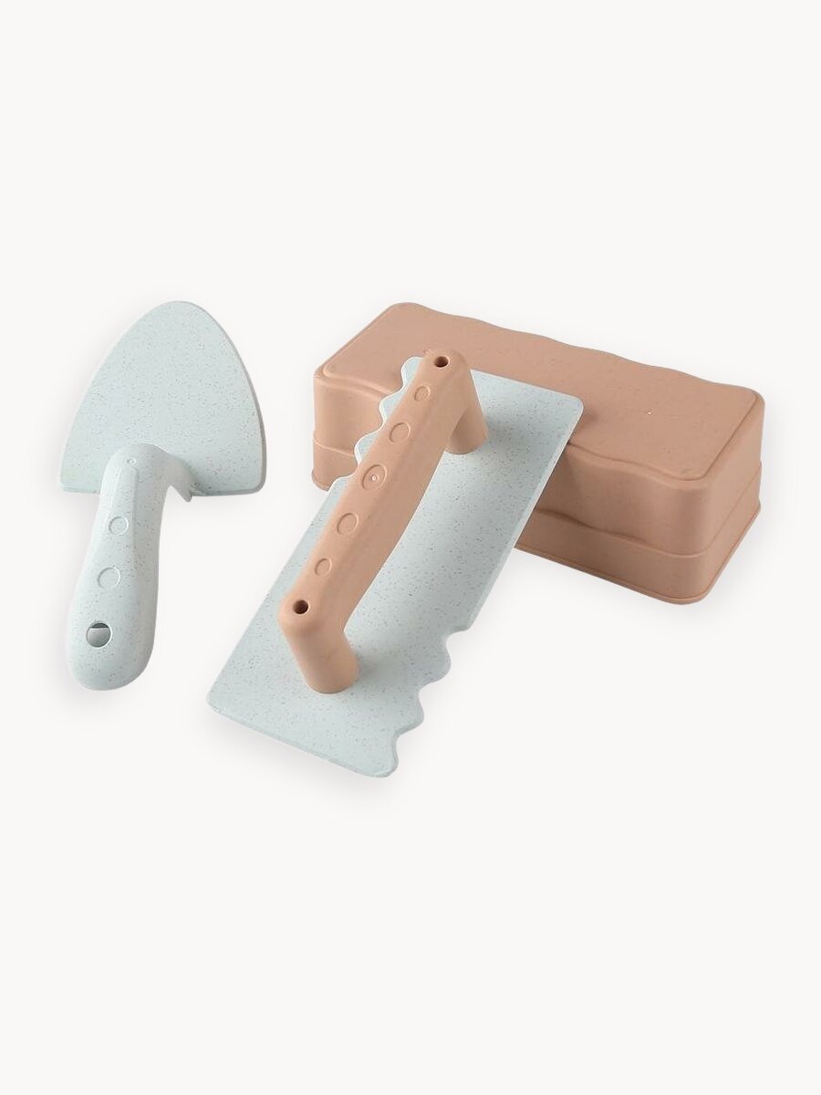 1 набор пляжных игрушек, форма для кирпича, мастерок, для снега, пшеница