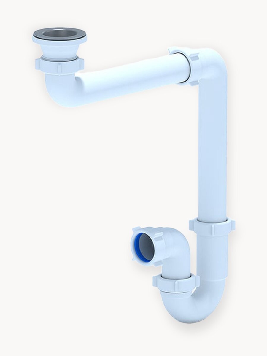 Сифон для кухонной мойки АНИ пласт 1 1/2"х40 D5000, диаметром