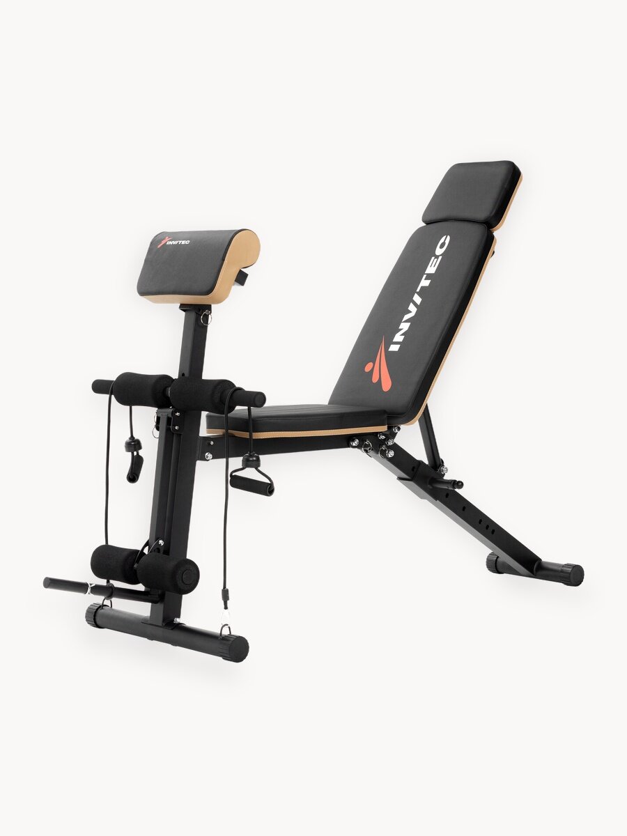 Скамья для жима, пресса, спины спортивная складная для дома INVITEC FS-1207D