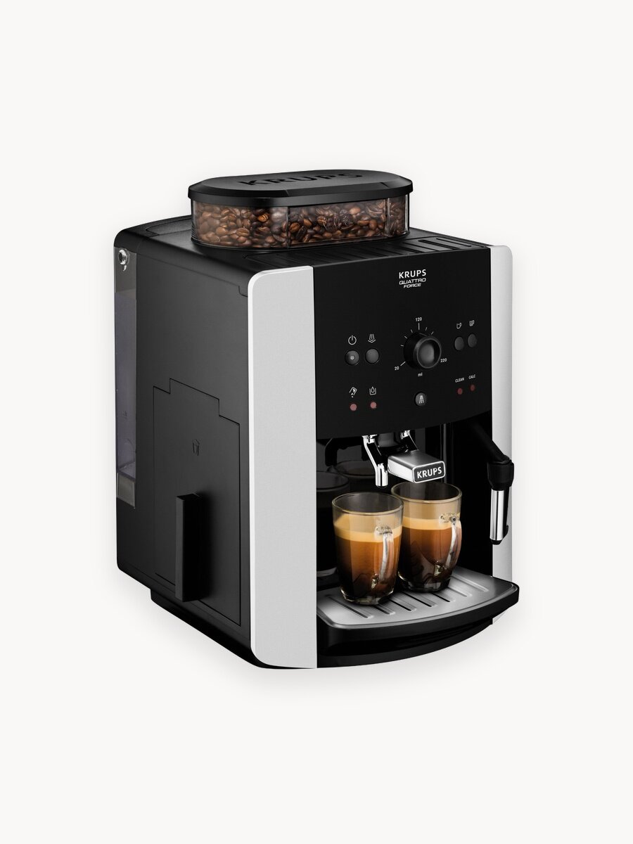 Кофемашина автоматическая Krups Arabica EA811810 черный/ серебряный