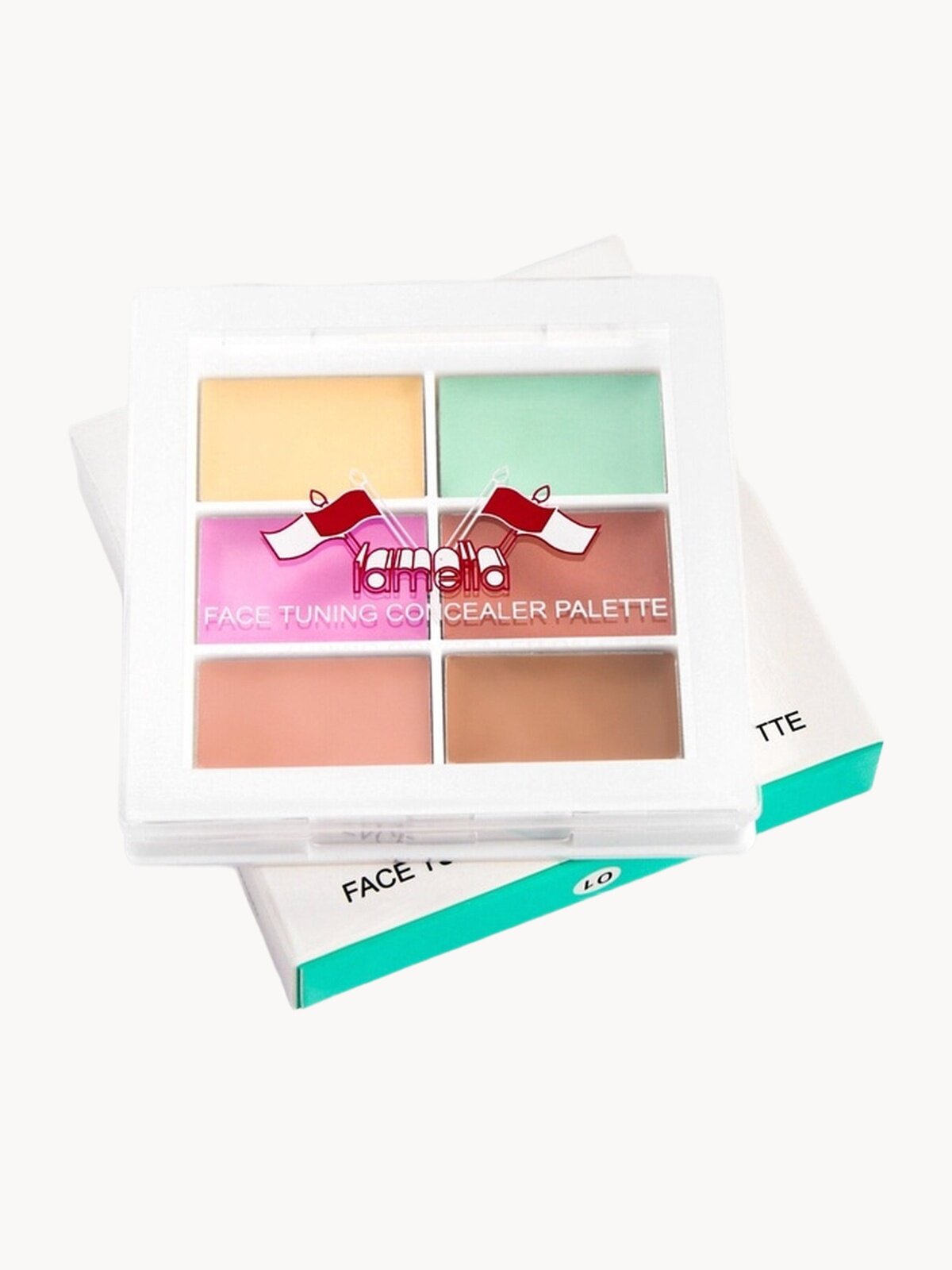 Палетка консилеров Сима-ленд, для лица, водостойкая, 6 цветов