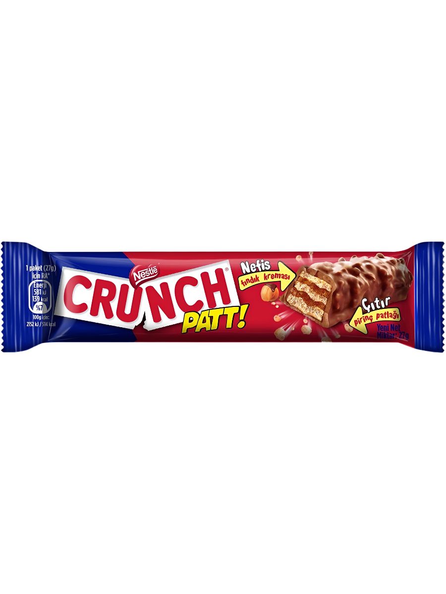 Nestle Crunch Patt вафля в молочном шоколаде, 27г