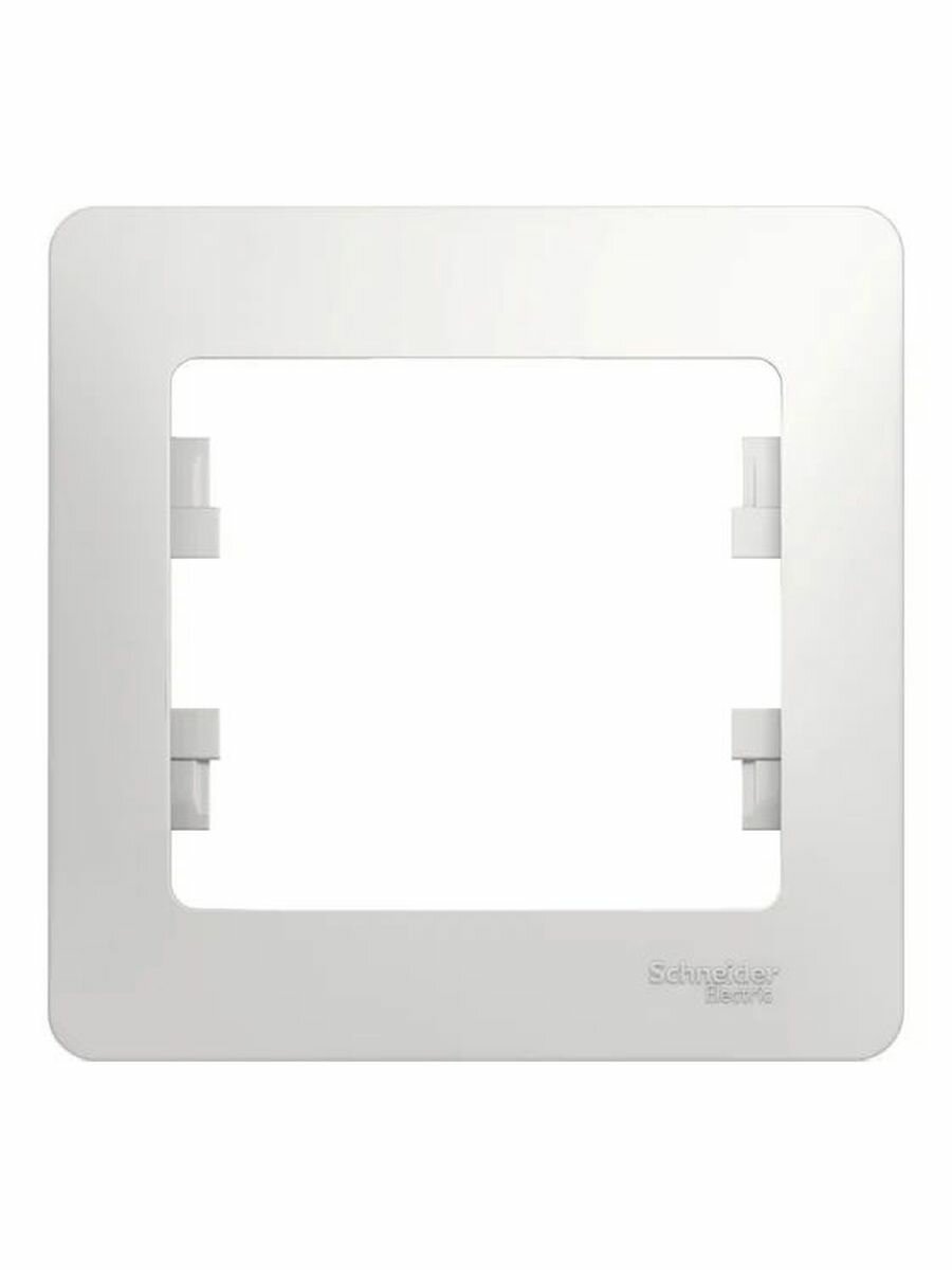 Рамка Schneider Electric, Glossa, белая, Арт: GSL000101