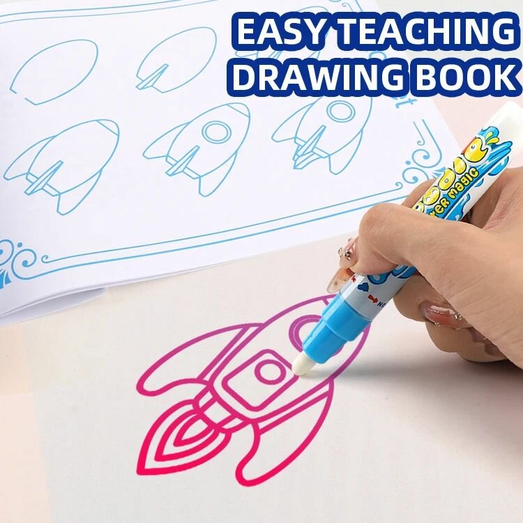 Холст для рисования водой. 60х80CM Развивающий коврик "Фруктовый Алфавит". Раскраска водой. Набор для рисования.