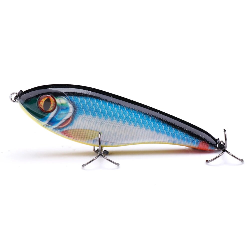 GOBASS Musky Jerkbaits медленно тонущие воблеры 105 мм 30 г Color 7
