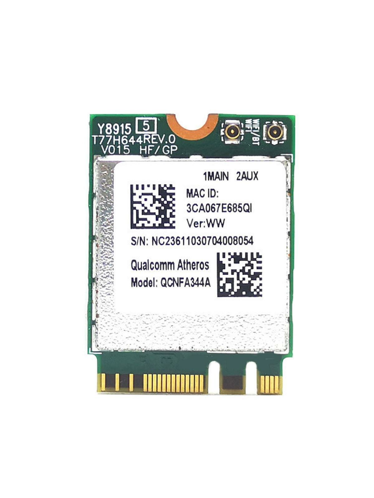 Wireless-AC Wi-Fi Adapter Card QCNFA344A 802.11ac Wifi Dual-Band + BT4.1 NGFF- Wireless AC Network Adapter Card 1200Mbps