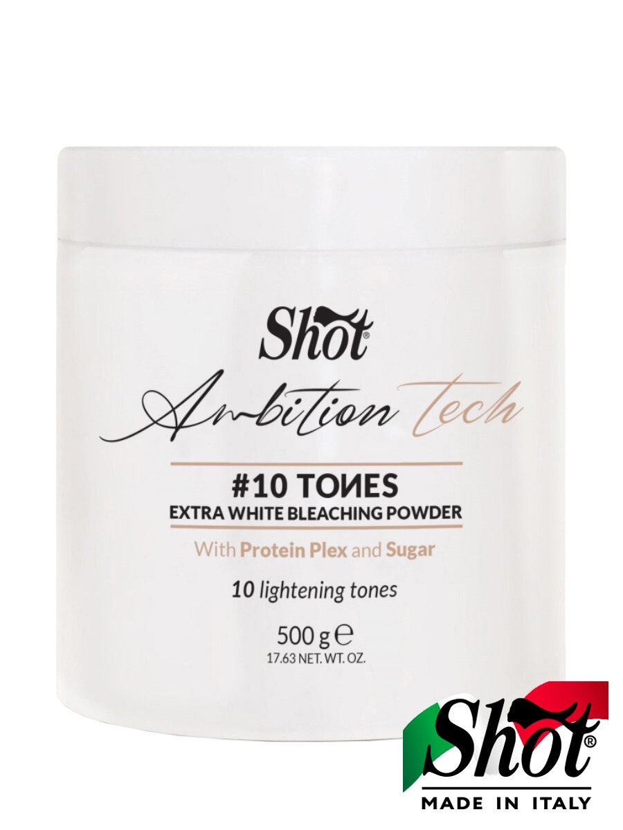 Порошок для обесцвечивания волос SHOT Ambition Tech 10 тонов 500 г
