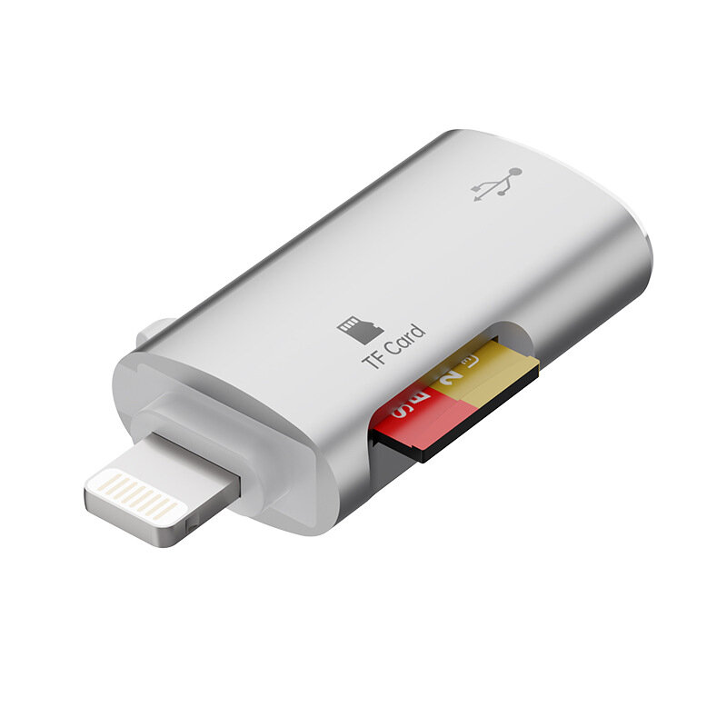 Адаптер для карт памяти Apple OTG, серебристый