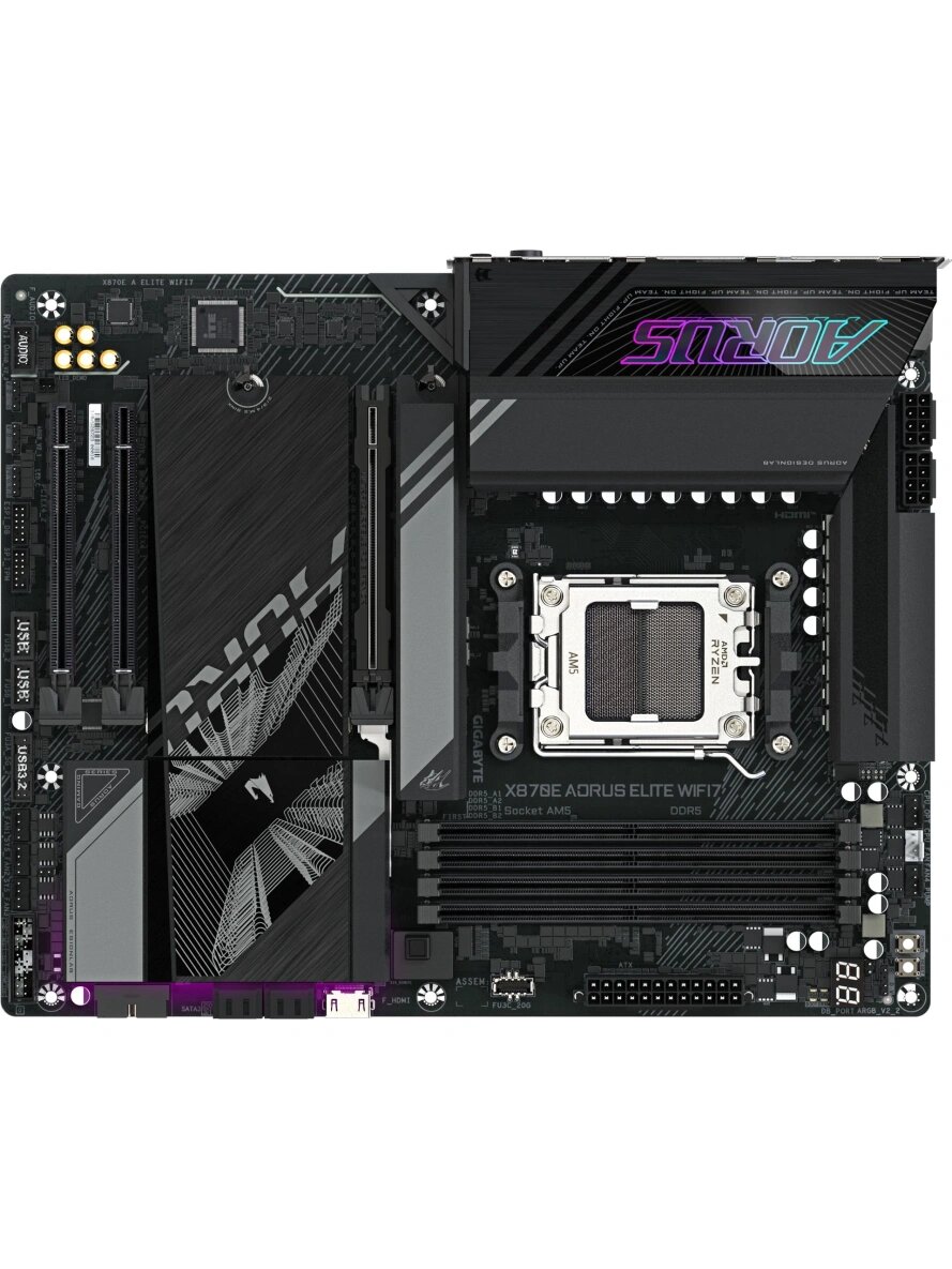 Материнская плата Gigabyte X870E A ELITE WIFI7, SocketAM5, AMD X870E, ATX