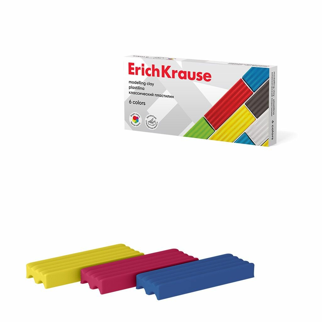 5 наборов пластилина 06цв. ErichKrause классический, 96г (50557)