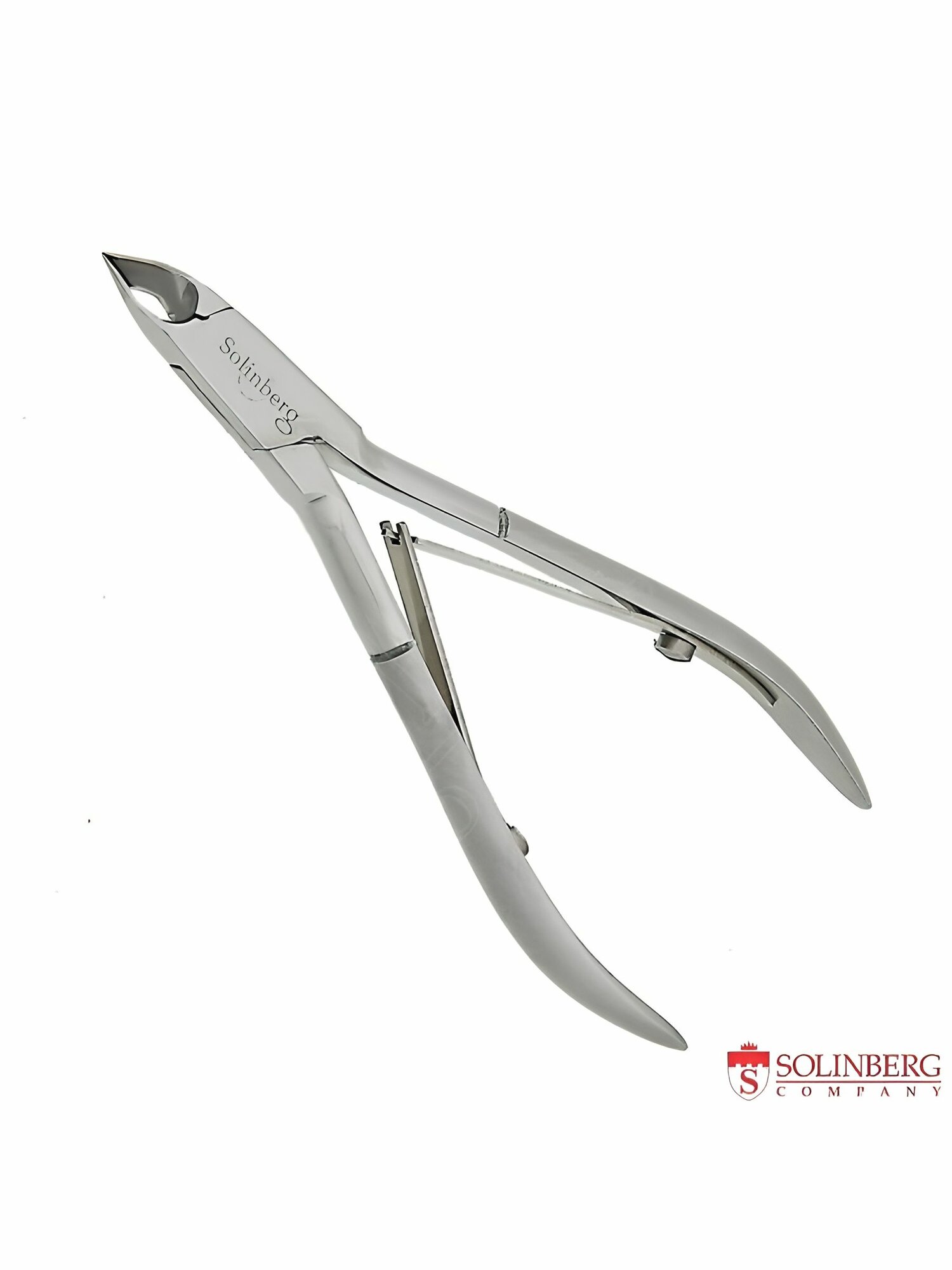 Кусачки маникюрные Solinberg 112з "Classic Line" (ручная заточка), матовые, двойная пружина, лезвия 5мм.