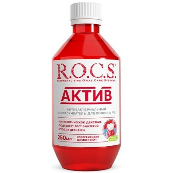 Ополаскиватель для полости R.o.c.s. Актив, 250 мл