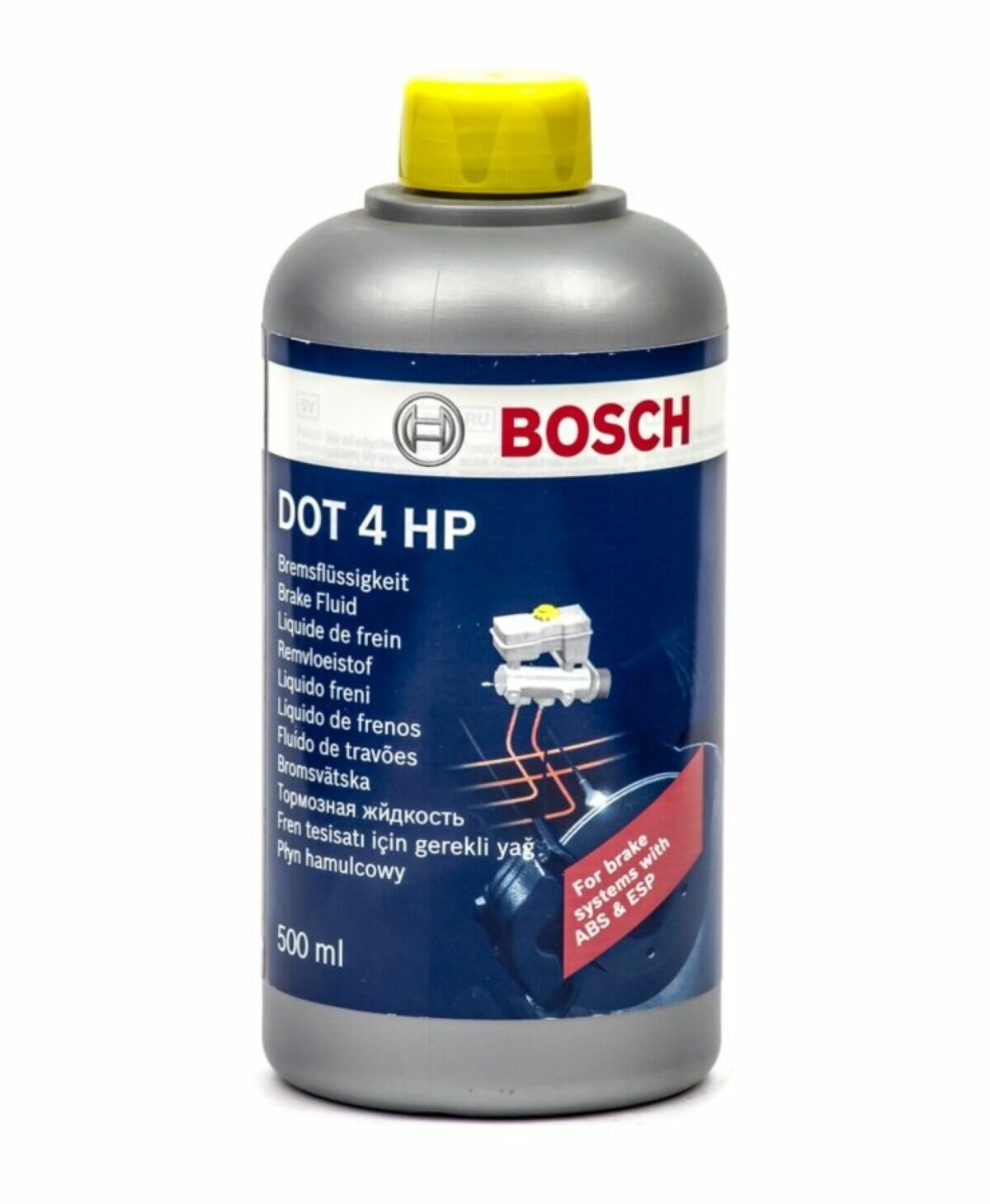 Тормозная Жидкость Dot4Hp 0.5 L Для А/М С Abs/Esp(Bosch 1 987 479 112)