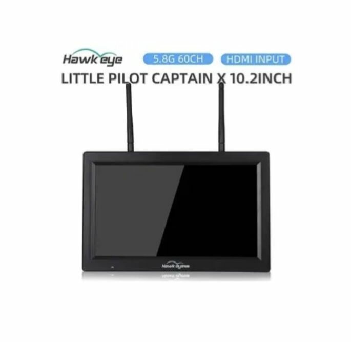 Монитор Hawkeye Little Pilot Captain X с видеорегистратором 5,8G 60CH 10,2-дюймовый двойной приемник