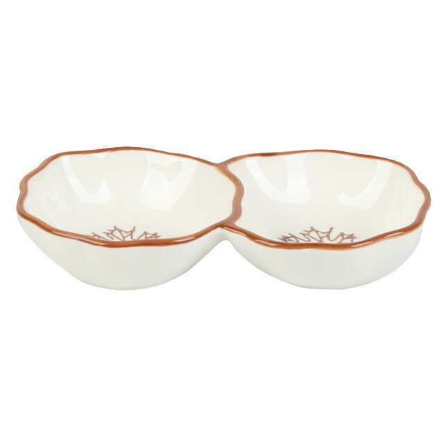 TODELIA Ресто Блюдо для закусок из костяного фарфора 10,9×6,1×2,1 см для сервировки