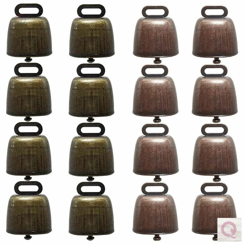 Колокольчики для животных 16 шт медные и золотые звонки для коров лошадей овец фермерские пастушьи аксессуары для поиска стада на пастбище