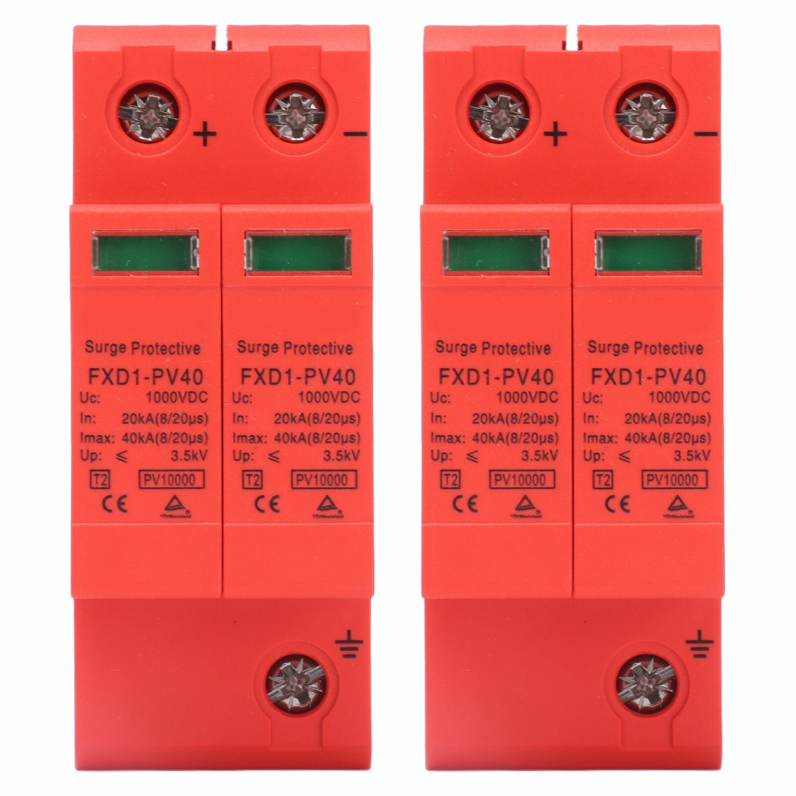 DC 1000V 40KA Surge Protector Arrester Защитное устройство для фотоэлектрической системы питания белый 3P