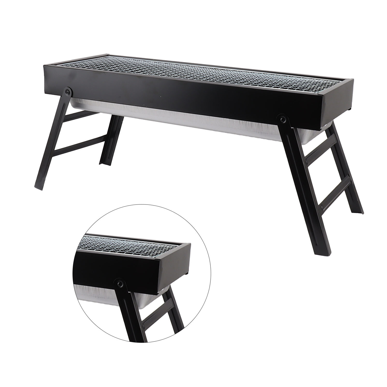 Гриль с вилками складной многофункциональный угольный гриль-барбекю для кемпинга, путешествий, пикников, сада, пляжа, вечеринки
