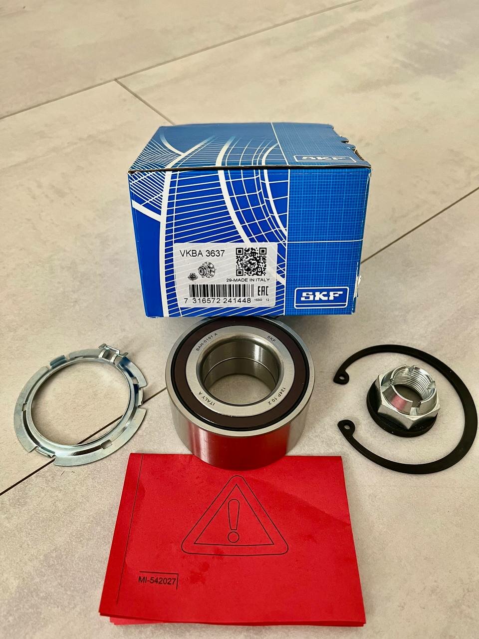 Подшипник ступицы передний (+ABS) Renault Logan 1-2, Sandero, Megane, Nissan Note 2; Lada Largus, Vesta, XRAY.