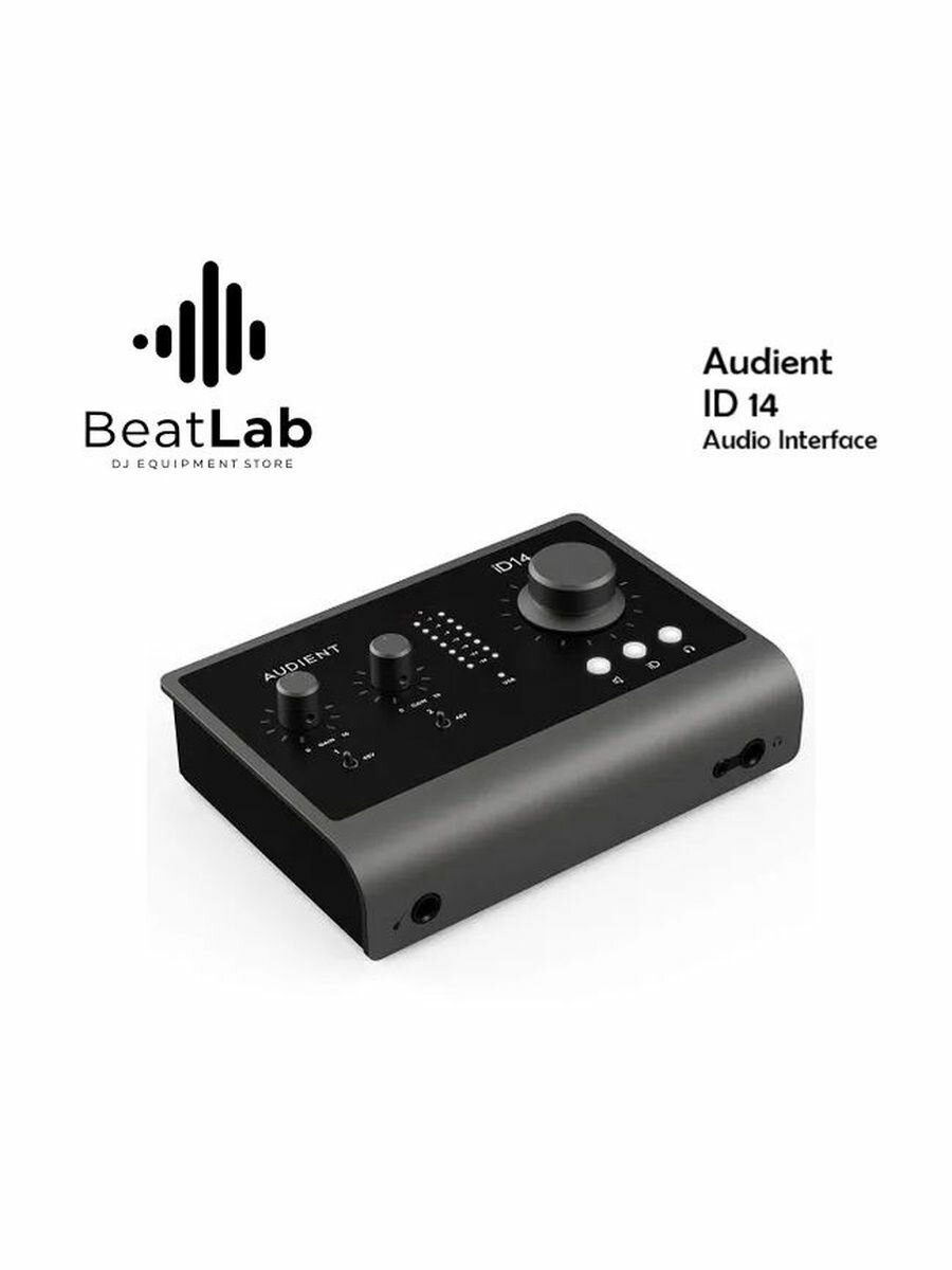 Звуковая карта Audient iD14, для USB, тип подключения USB Type-C