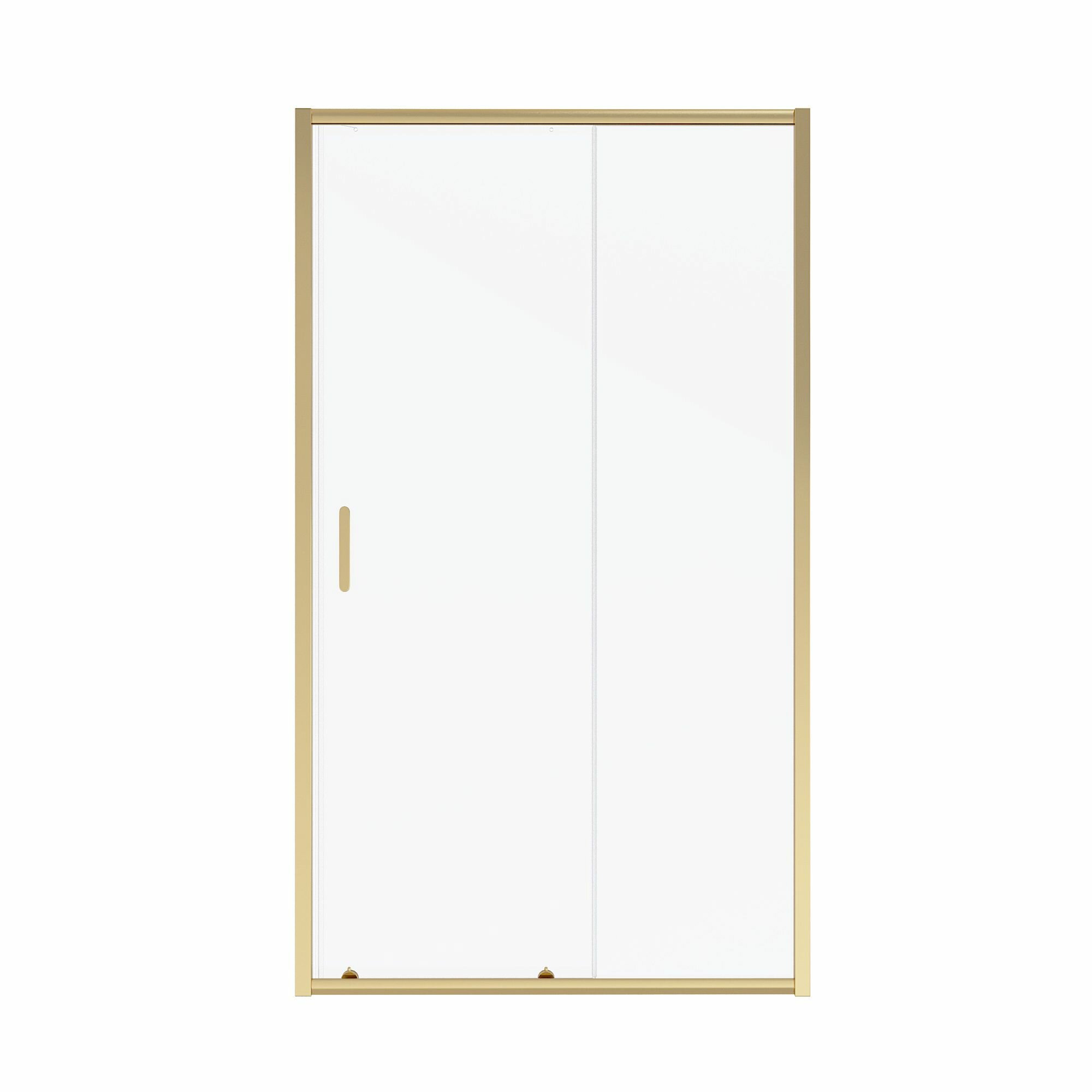 Дверь в нишу Niagara Nova NG-42-9AG (90х195) золото, двери раздвижные, стекло прозрачное,1 место