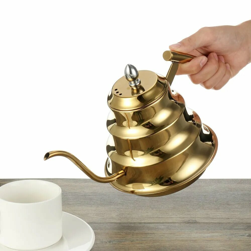 Заварочный чайник металлический турецкий