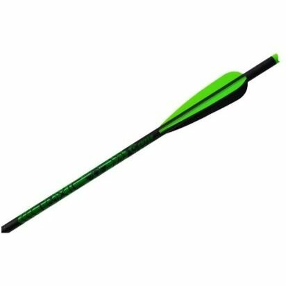 Стрела арбалетная карбоновая (Centershot Toxic 16" Half Moon Nock) (3 шт)