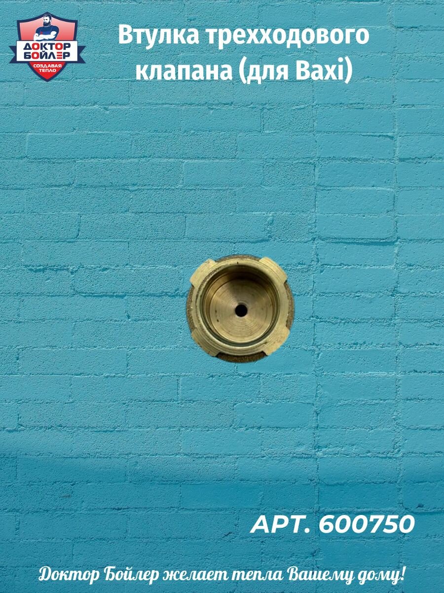 Втулка трехходового клапана, для Baxi, герметичность, защита от внешних воздействий