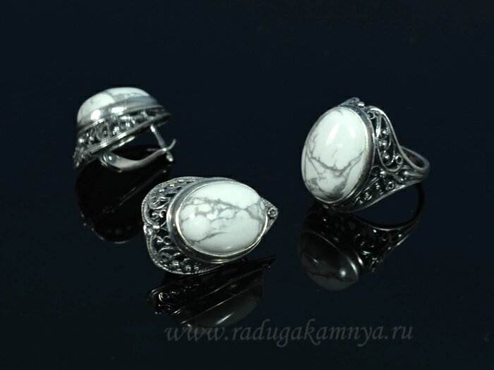 Серьги, кахолонг