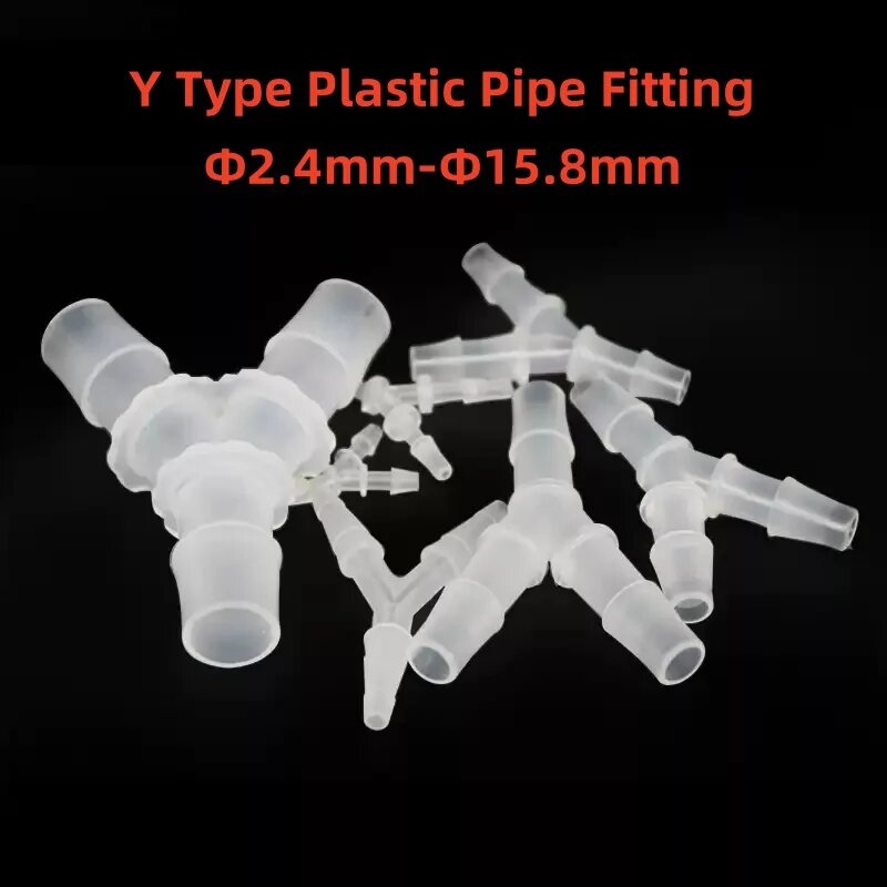 Пластиковый фитинг Y-типа Φ2,4-Φ15,8 мм, пластиковые переходные тройники, соединители для орошения, фитинги для аквариумных труб, разветвитель шланга