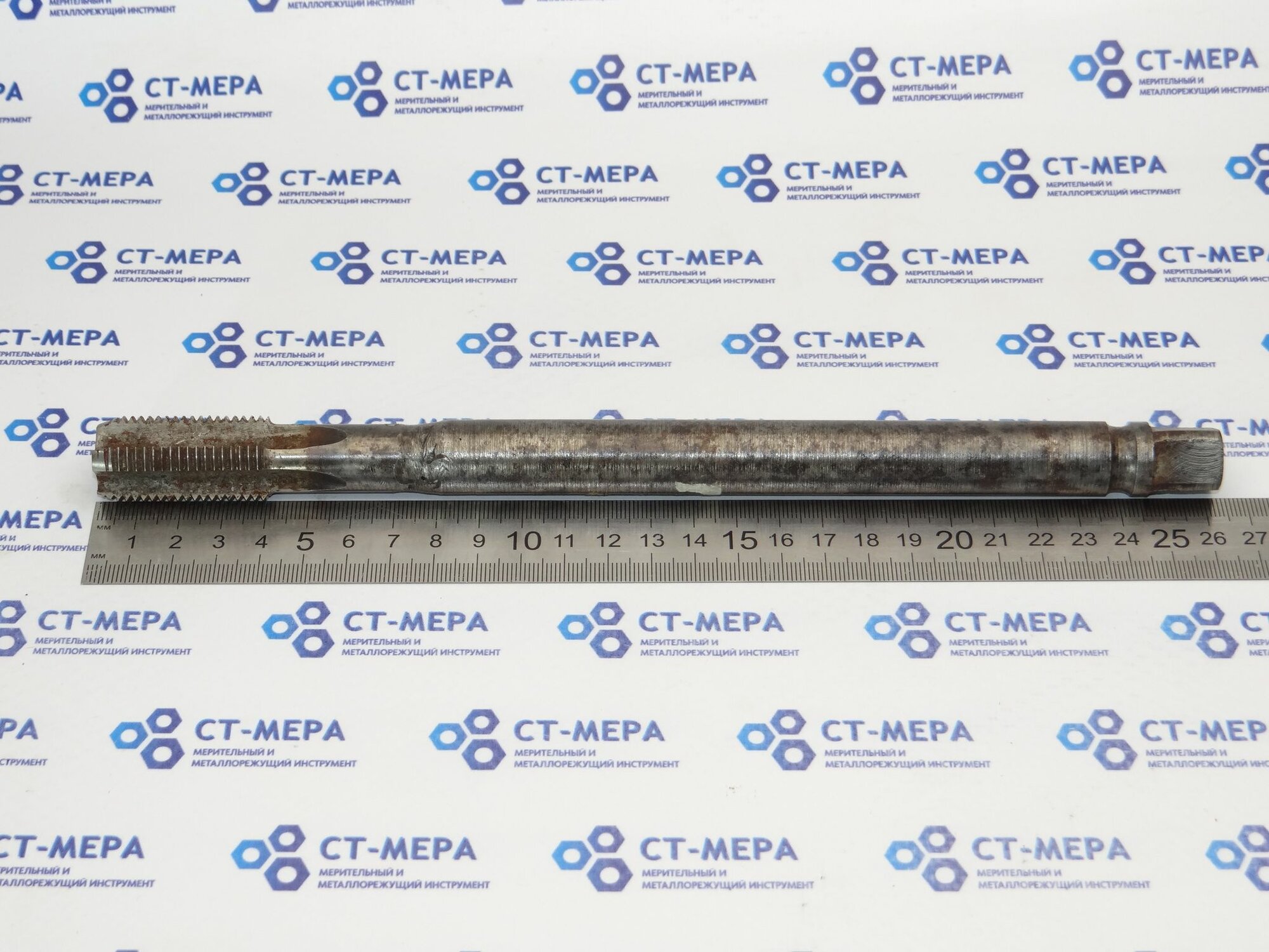 Метчик гаечный М20х2 Р18 L 260мм (самодельный)